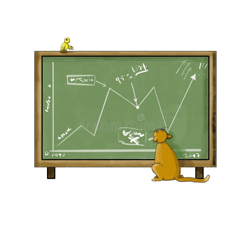 Chalkboard Chart, Fun Theme Stock Illustration - Illustration of ...
