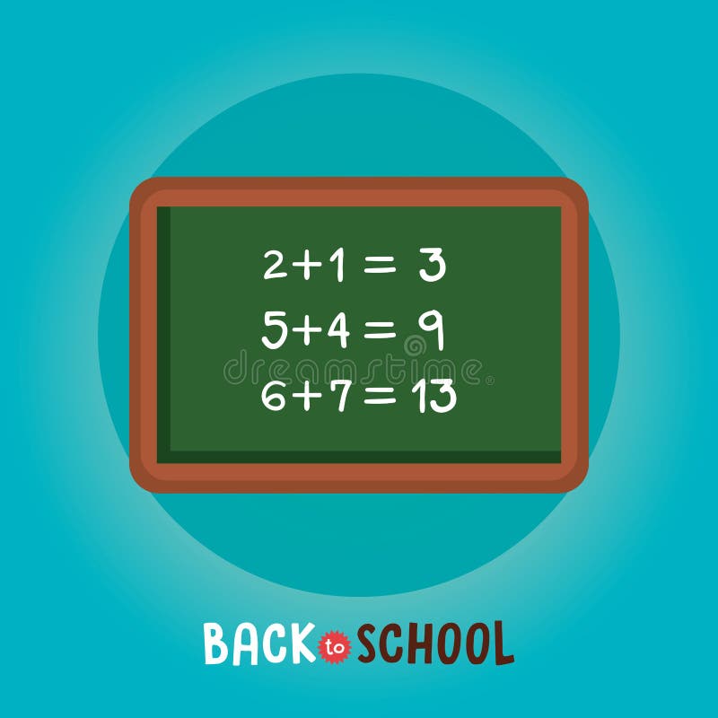 Welcome Back To School Math Class Stock Illustrations – 230 Welcome ...