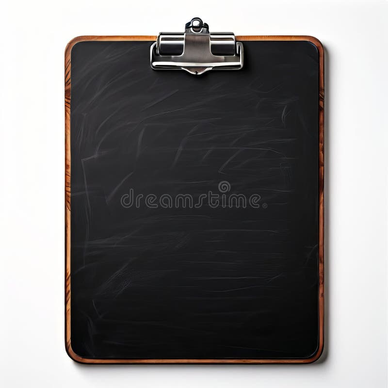 Chalkboard Clipboard Clipboard with a Chalboard Surface for Wri Stock ...