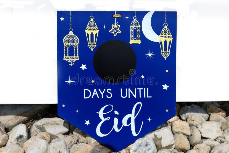 Counting Down the Days Unitil Eid Stock Photo - Image of festival, fast ...