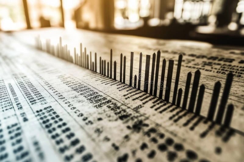 Generative Ai, Chalkboard Draw Financial Graphs, Economic Growth, in ...