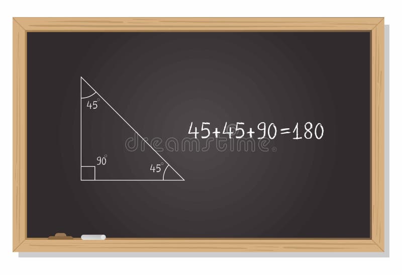 Chalkboard Drawn Upright Triangle Concept Vector Work Stock Vector ...