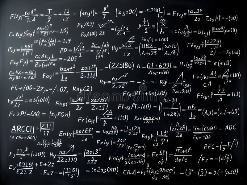 Algebraic Formulas: Dynamic Equation Background Stock Illustration ...