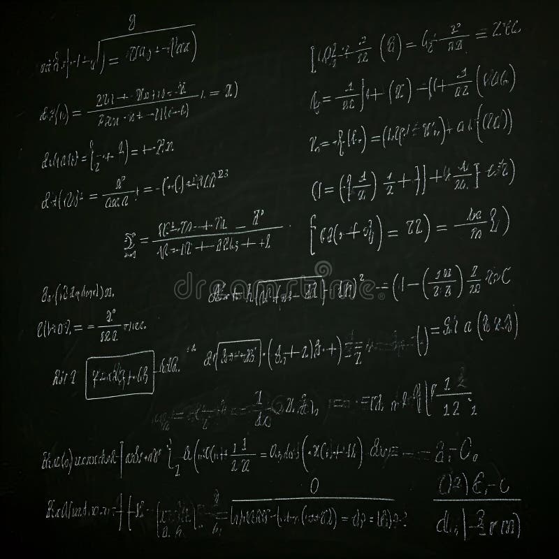 A Chalkboard Filled with Complex Mathematical Equations and Symbols ... A Chalkboard Filled with Complex Mathematical Equations and Symbols ...
