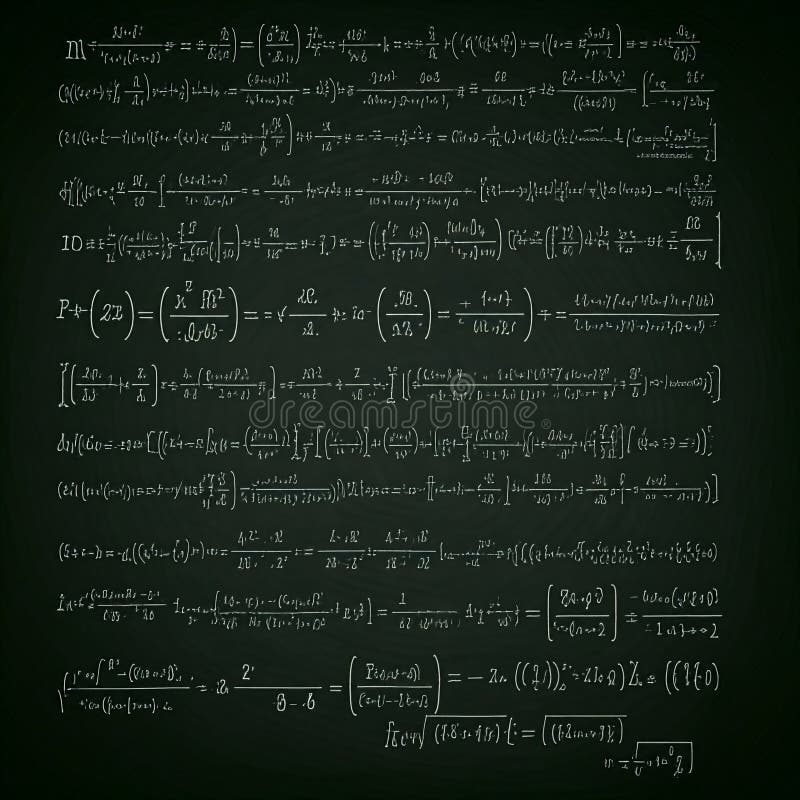 A Chalkboard Filled with Complex Mathematical Equations and Symbols ...