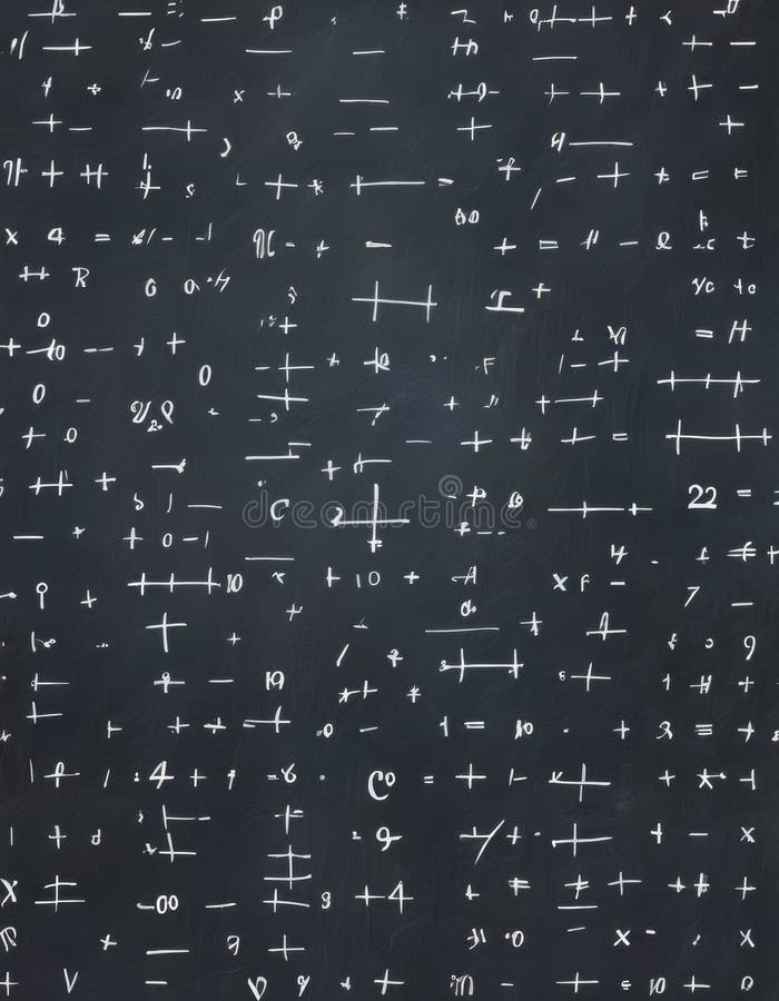 Chalkboard Mathematical Equations Stock Image - Image of knowledge ...
