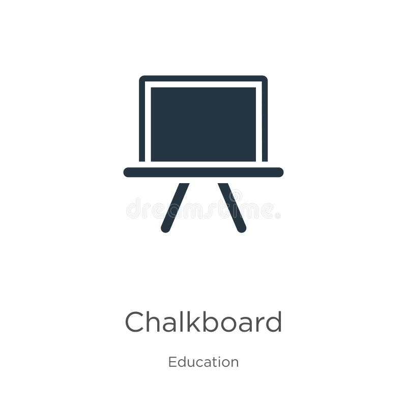 Chalkboard Icon Vector. Trendy Flat Chalkboard Icon from Education ...