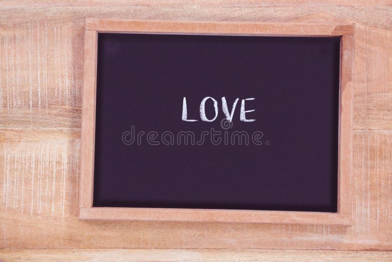 Chalkboard with love text stock image. Image of white - 62323835