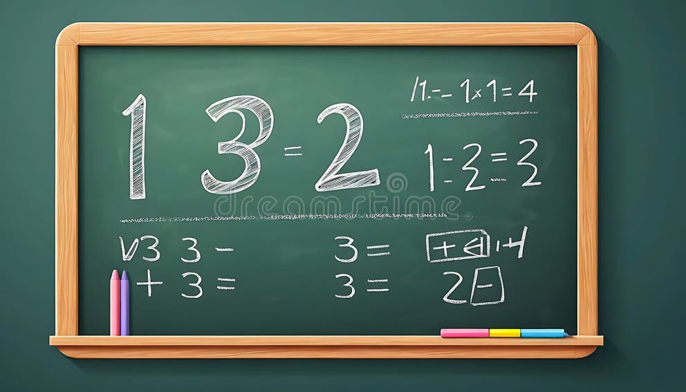 Chalkboard Math Equations stock photo. Image of handwriting - 375265864