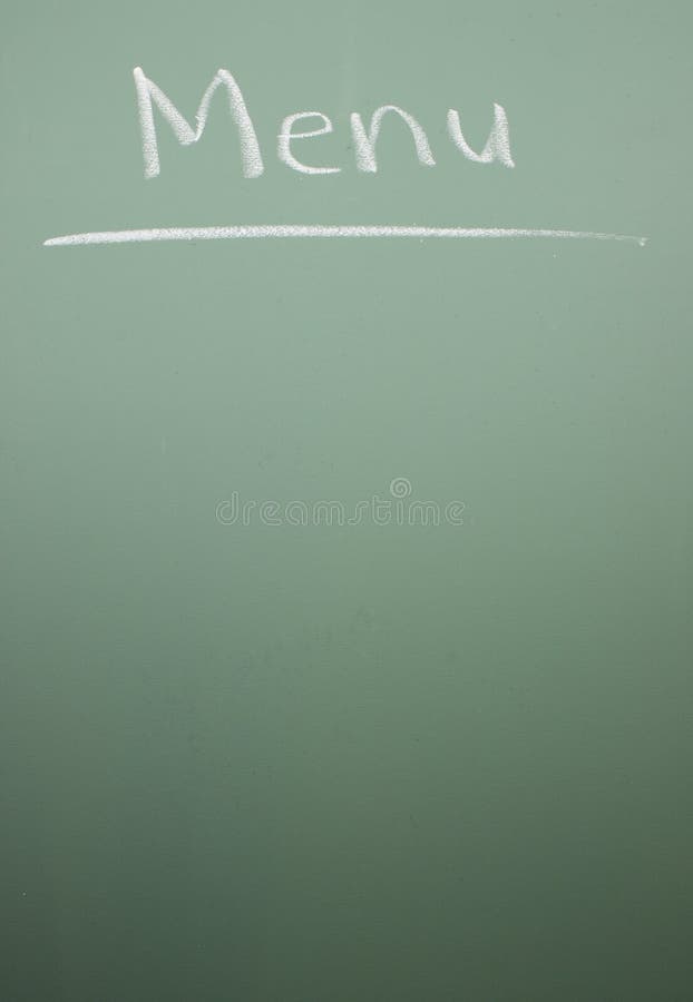 Chalkboard Menu stock photo. Image of texture, chalk - 11443948