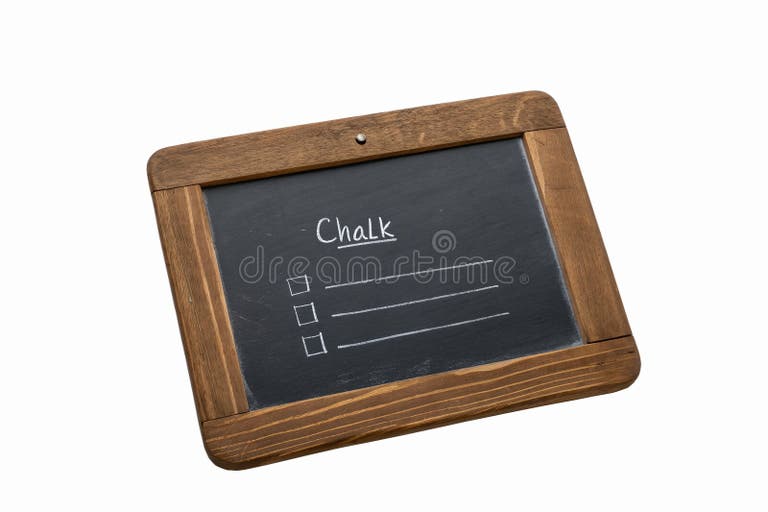 Chalkboard Menu or Checklist with Wooden Frame Empty Space for Custom ...
