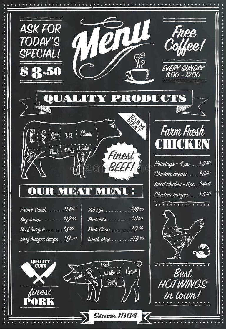 Menu Sign Stock Illustrations – 476,547 Menu Sign Stock Illustrations ...