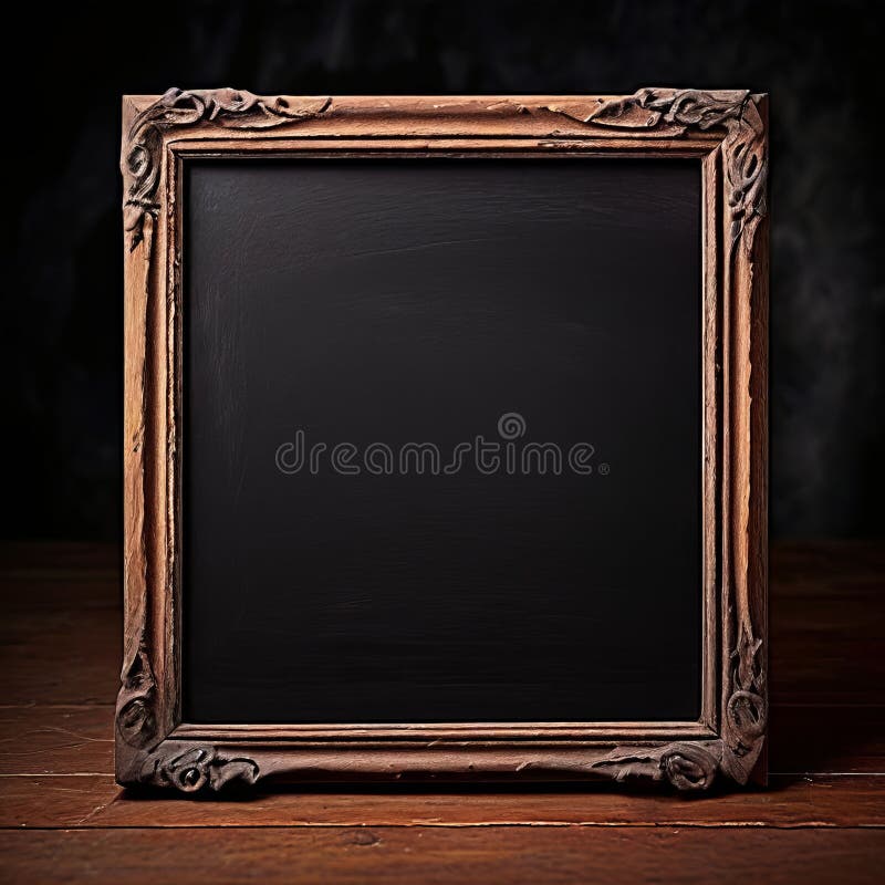 Chalkboard Photo Frame Chalkboard Style Frme for Displaying Pho Stock ...
