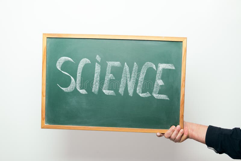 Chalkboard with SCIENCE Handwritten in Chalk Stock Photo - Image of ...
