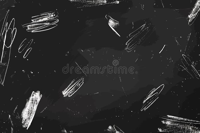 Chalkboard Scribbles and Eraser Marks Isolated Illustration Stock ...