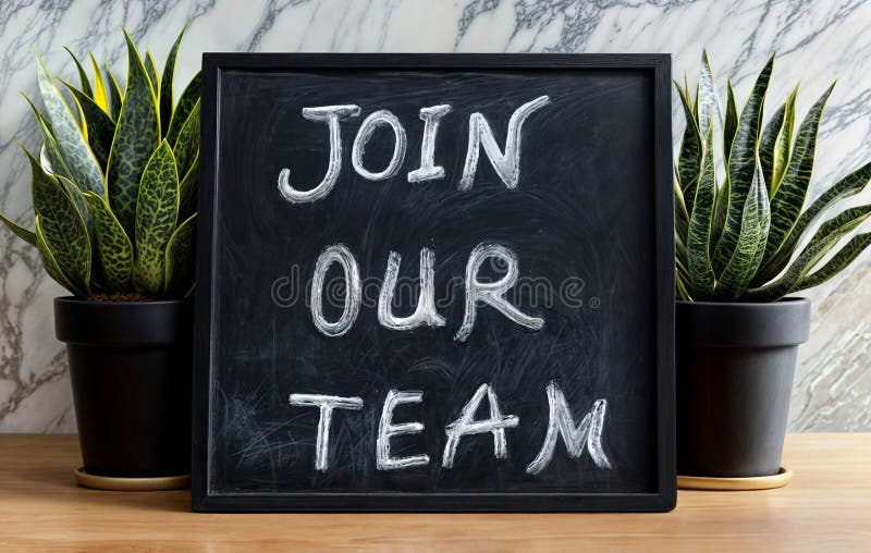 A Chalkboard Sign with Word Text JOIN OUR TEAM Stock Illustration ... A Chalkboard Sign with Word Text JOIN OUR TEAM Stock Illustration ...