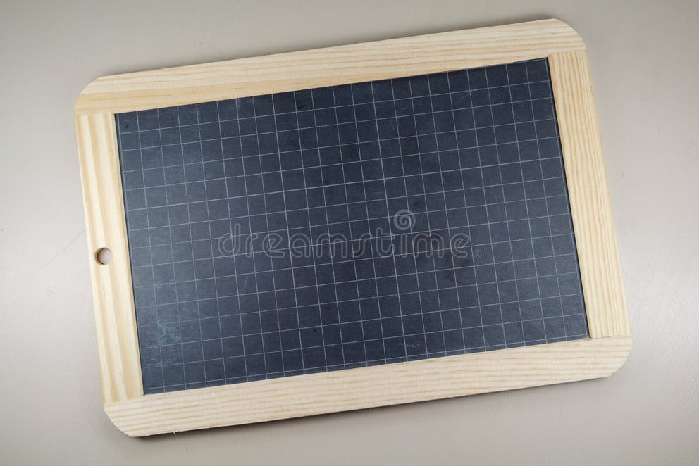 Chalkboard Slate with Grid Pattern Stock Image - Image of slate, black ...