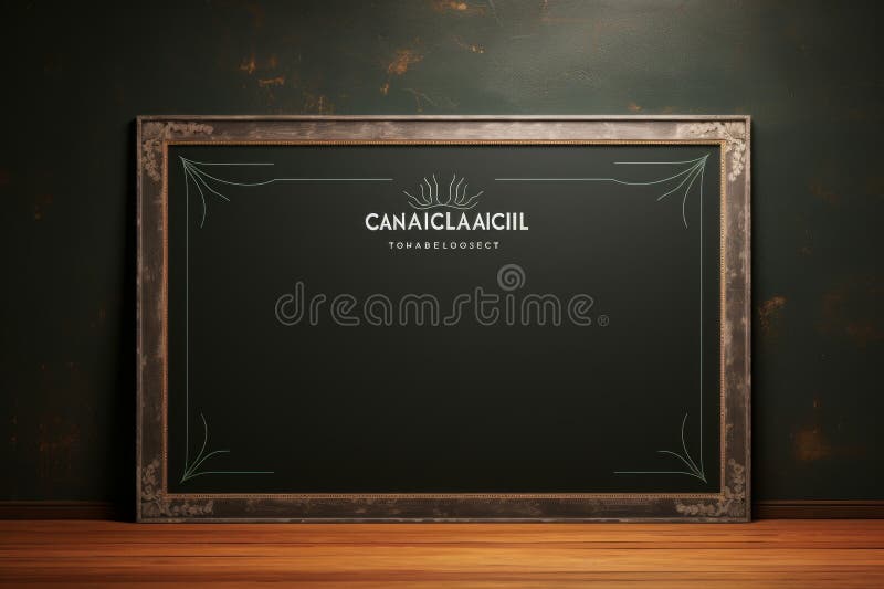 Chalkboard Material Structure Background - Generative AI Stock ...