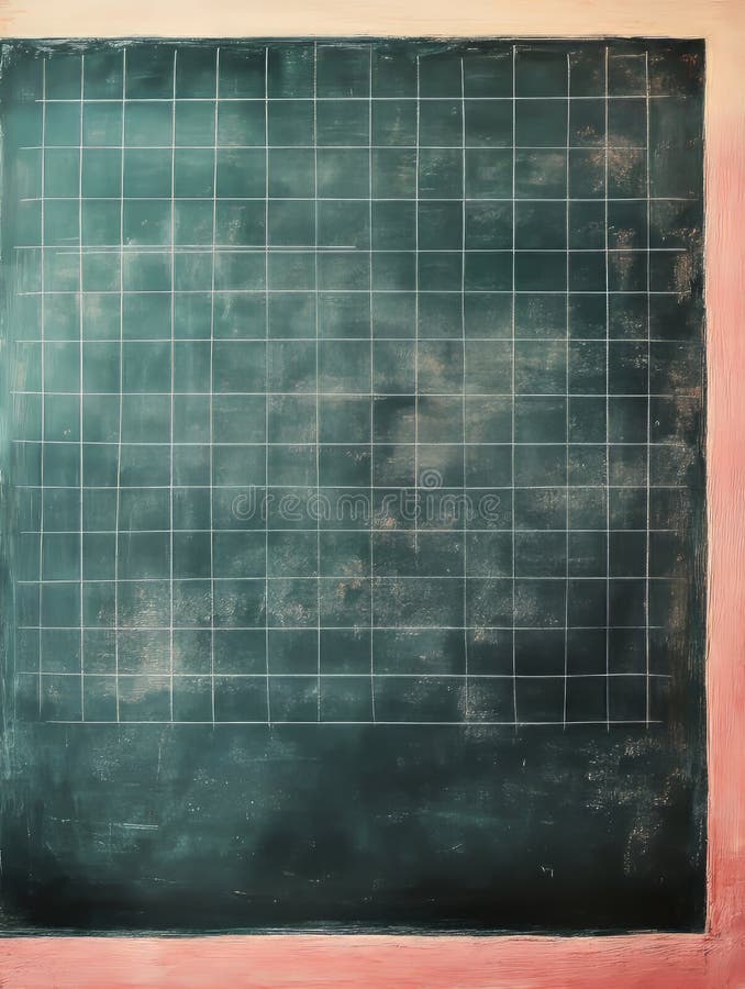 Chalkboard with a Visible Grid Pattern. Stock Photo - Image of ...