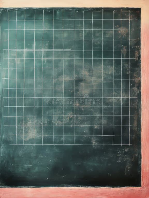 Chalkboard with a Visible Grid Pattern. Stock Photo - Image of ...