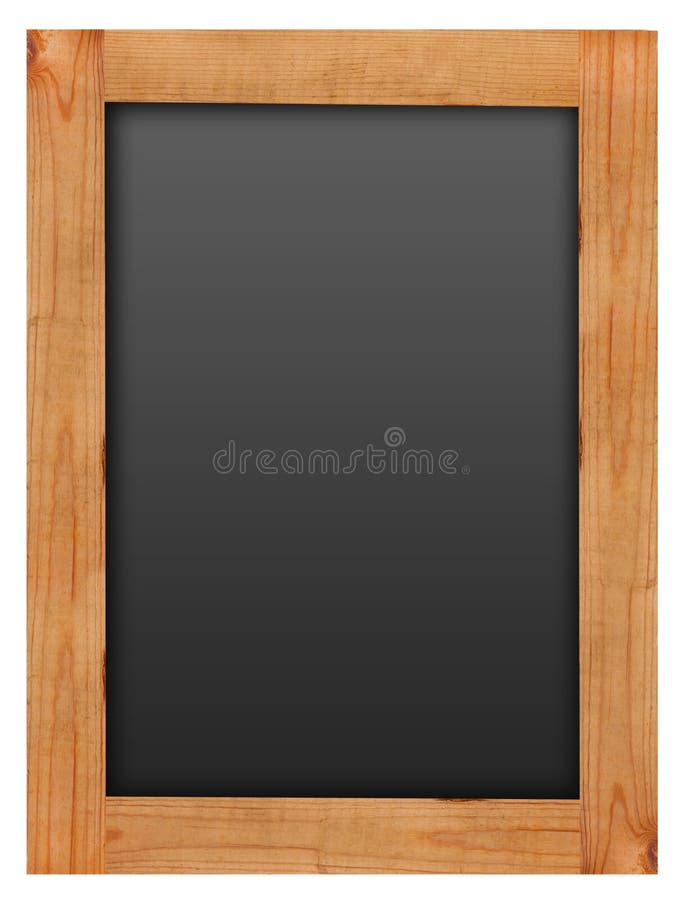 Chalkboard with Wooden Frame Stock Image - Image of business, education ...
