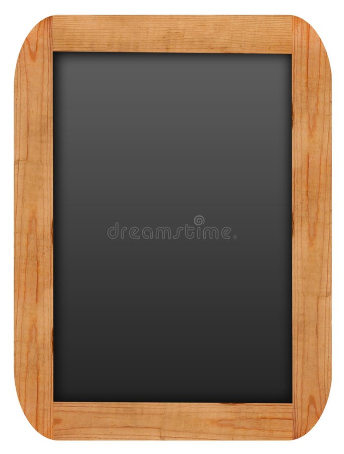Chalkboard with Wooden Frame Stock Photo - Image of board, scratch ...