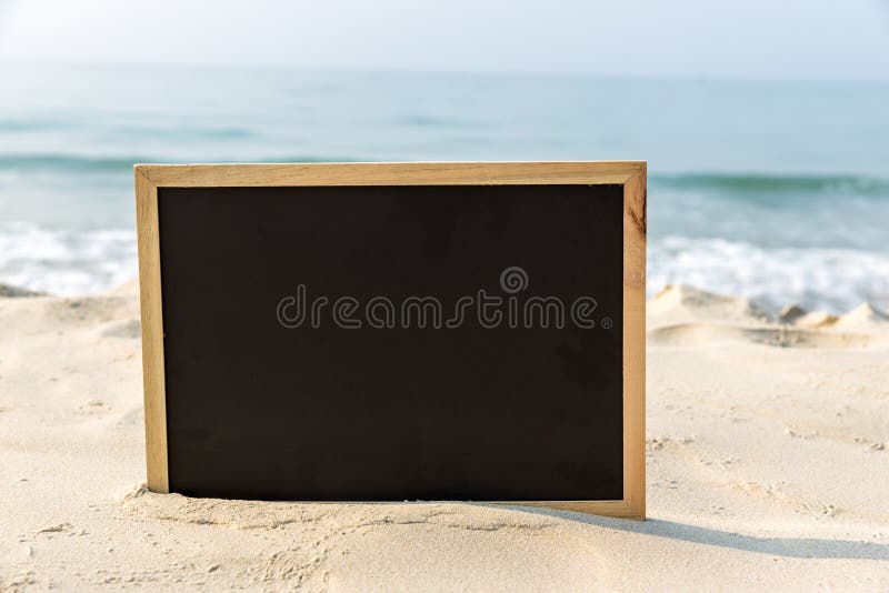 Chalkboard with a Wooden Frame Blank Chalk Board for Write Text ...