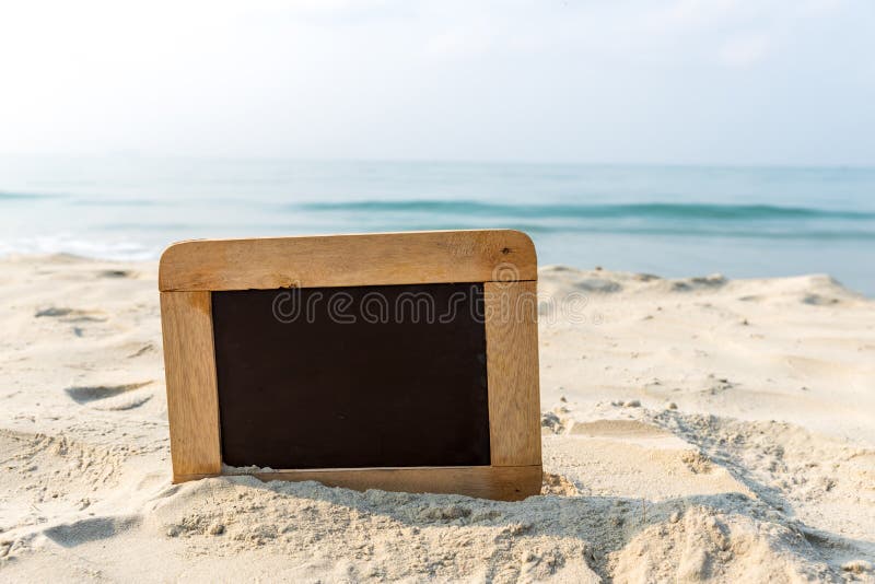 Chalkboard with a Wooden Frame Blank Chalk Board for Write Text ...