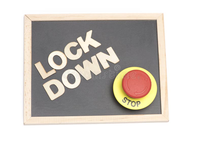 Lockdown Button on a Computer Keyboard. Stock Image - Image of ...