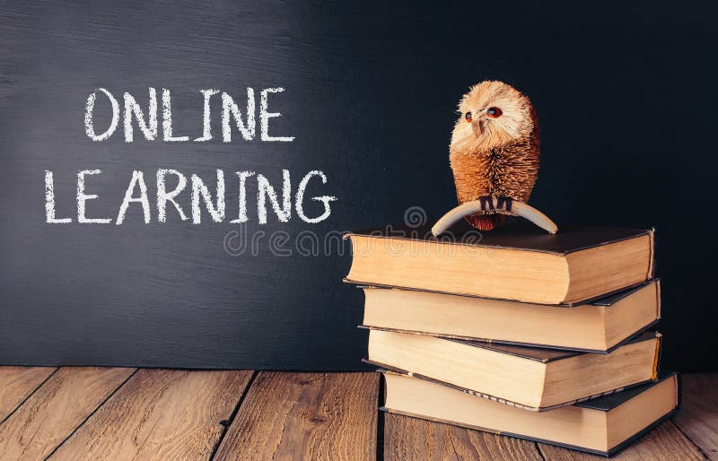 Chalkboard with the Words Online Learning Written on it Stock Photo ...