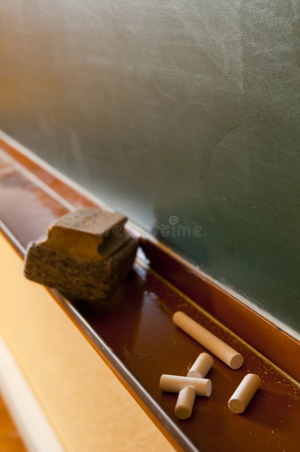 Chalks and board duster stock photo. Image of space - 355766360