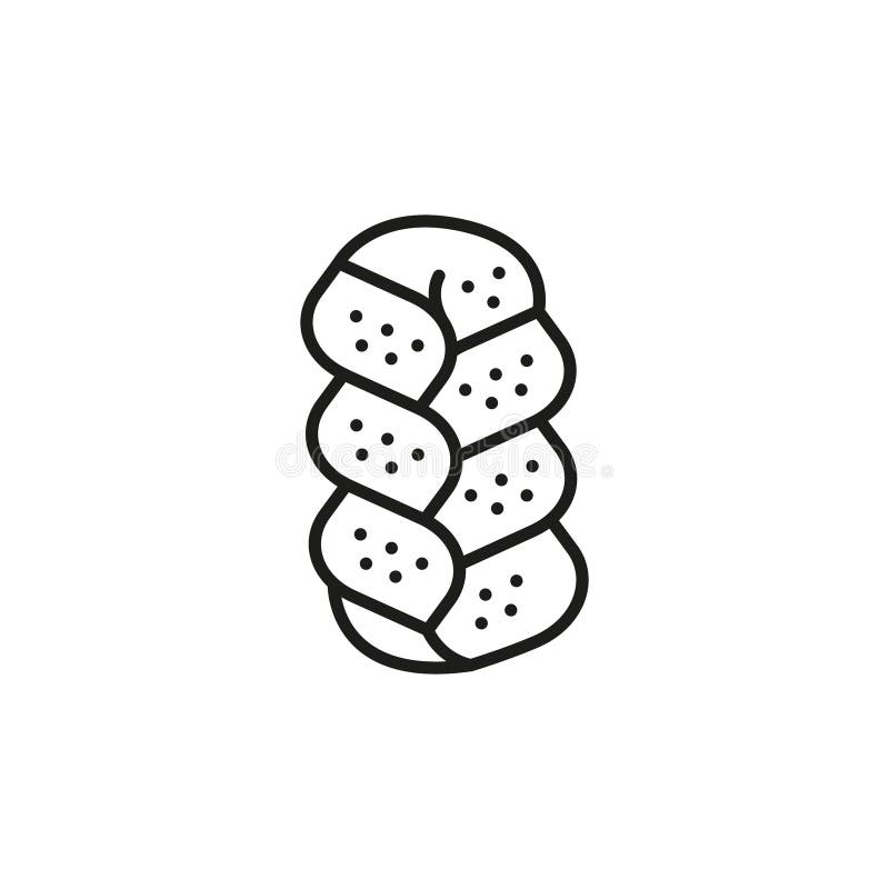 Challah icon stock vector. Illustration of proud, gathering - 325005141