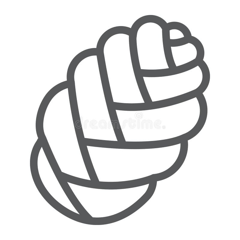 Challah Bread Judaism Icon Stock Illustrations – 340 Challah Bread ...