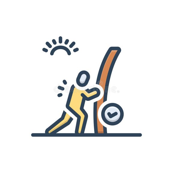 Color Illustration Icon for Challenge Accepted, Challenge and Dare ...