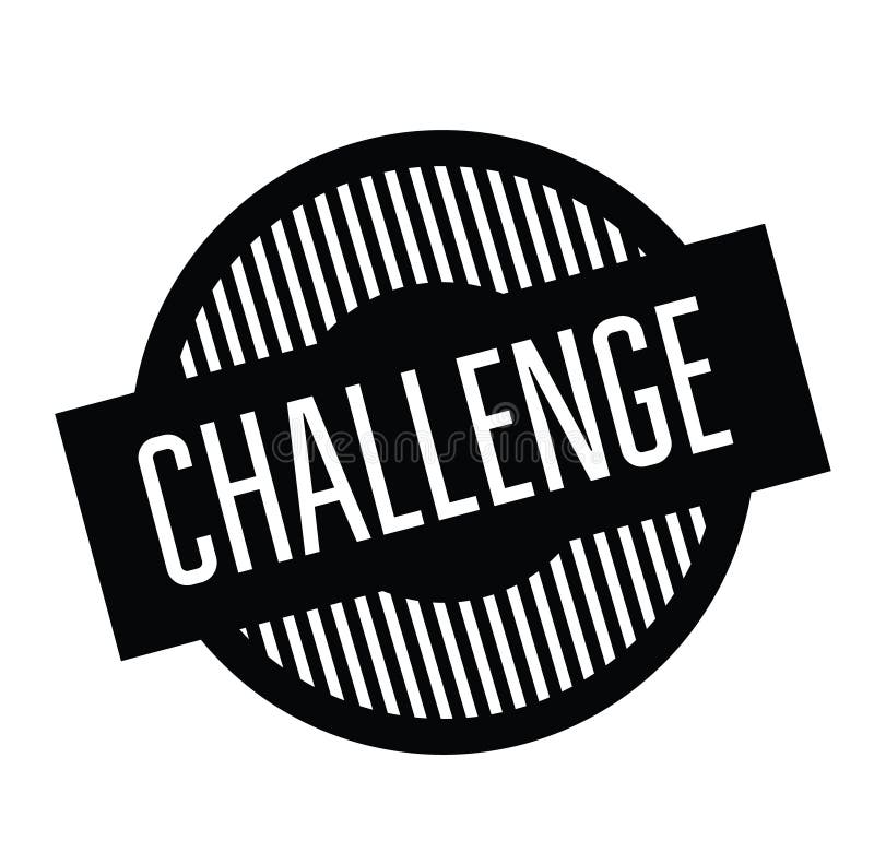 Challenge stamp on white stock vector. Illustration of business - 125440794