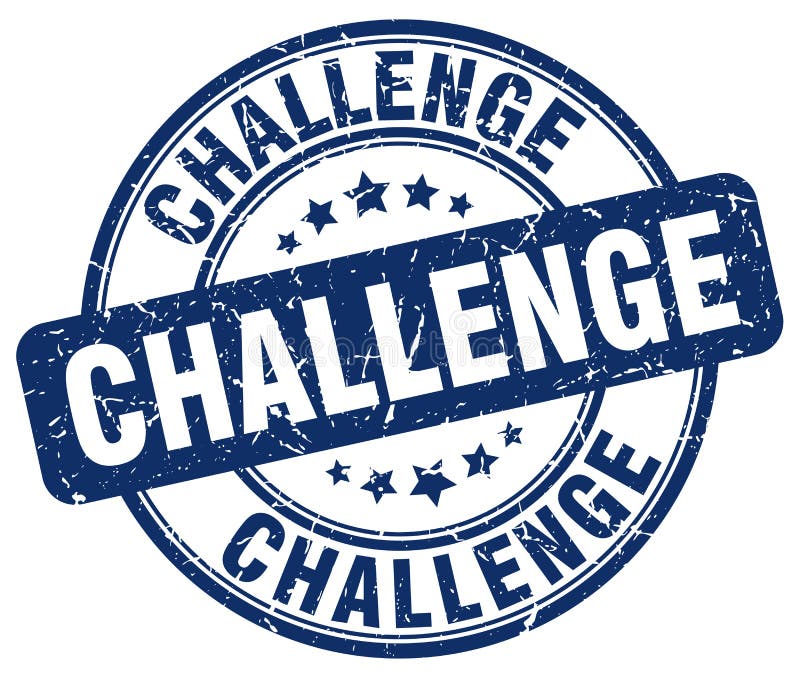 Challenge Blue 3d Realistic Square Button Stock Vector - Illustration ...