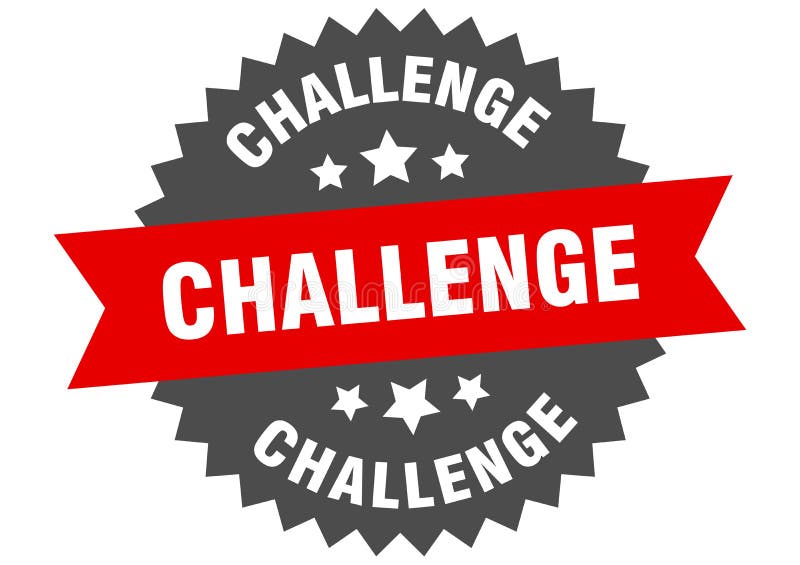 Challenge stock vector. Illustration of grey, emblem - 160544514