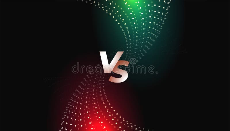 Challenge or Comparison Versus Vs Screen Template Design Stock ...