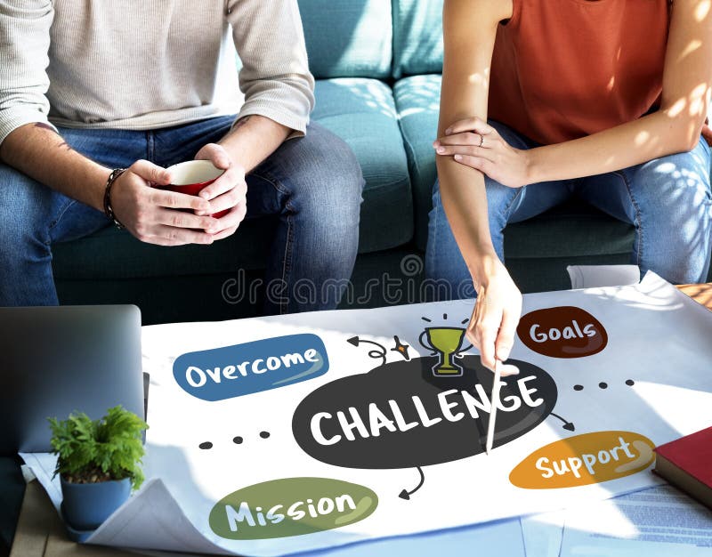 Challenge Competition Goals Improvement Mission Concept Stock Image ...