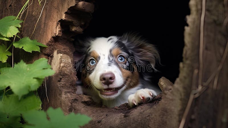 Challenge dog through hole stock illustration. Illustration of maneuver ...