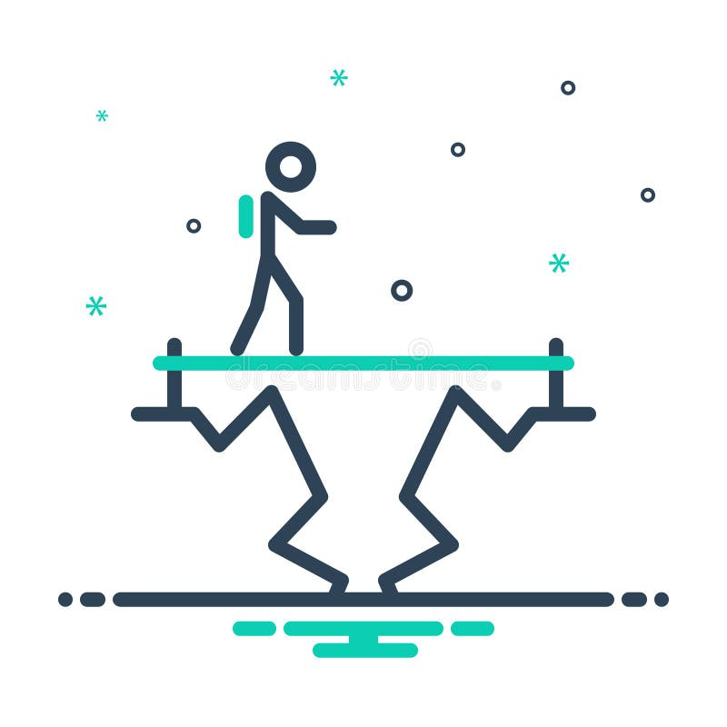 Icon Challenge Concept Obstacle Arrow. Vector Illustration Eps 10 Stock ...