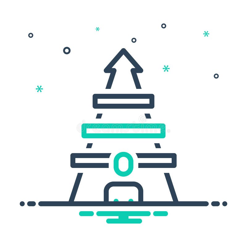 Mix Icon for Challenge, Overcoming and Successful Stock Vector ...