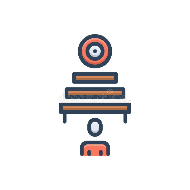 Color Illustration Icon for Challenge, Overcoming and Man Stock Vector ...