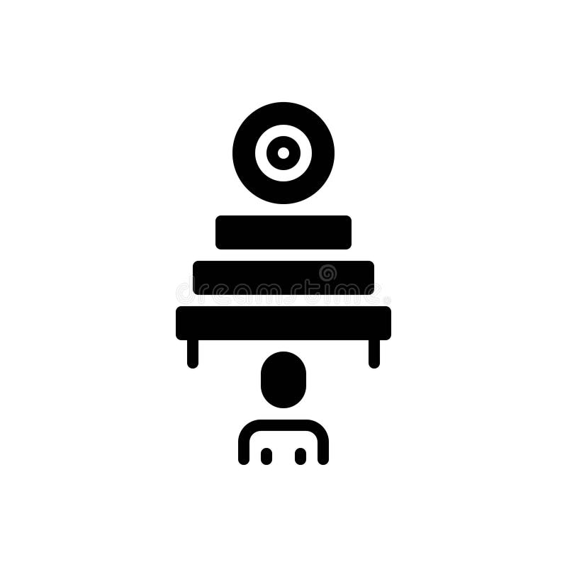 Black Solid Icon for Challenge, Overcoming and Target Stock ...