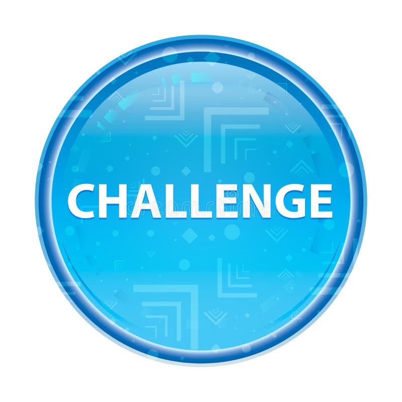 Challenge Blue 3d Realistic Square Button Stock Vector - Illustration ...
