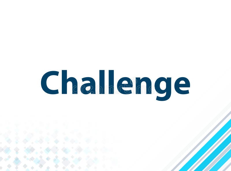 Challenge Modern Flat Design Blue Abstract Background Stock ...