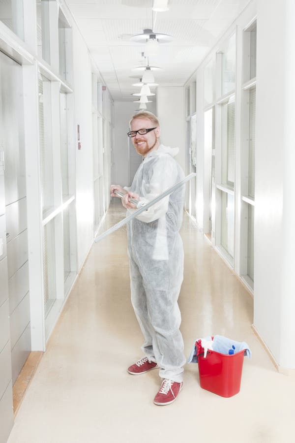 Cleaning Corridor stock photo. Image of caucasian, corridor - 31287260