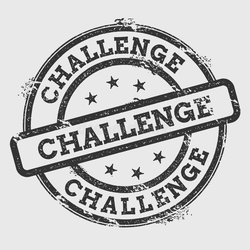Challenge rubber stamp stock illustration. Illustration of mark - 83617857