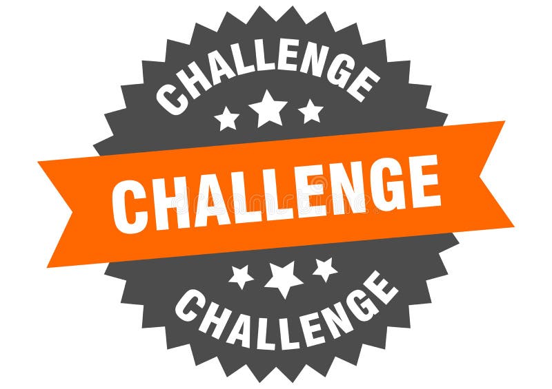 Challenge Band Sign. Challenge Grunge Stamp Set Stock Vector ...