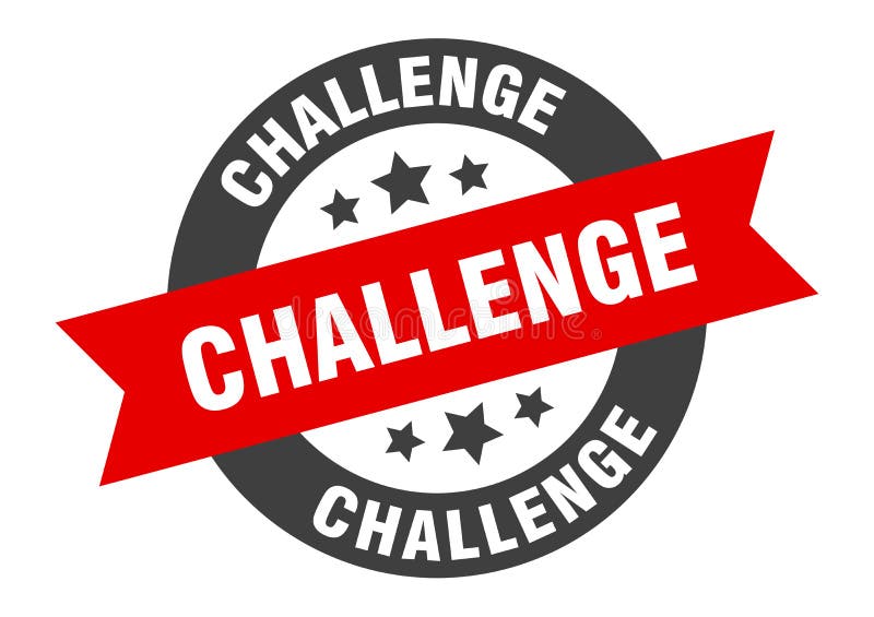 Challenge sign stock vector. Illustration of stamp, vector - 160380244